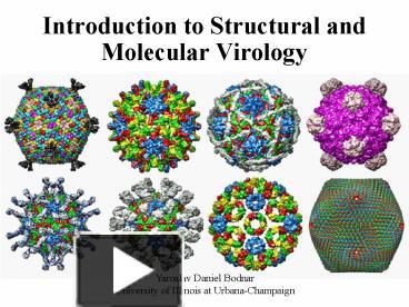 Introduction to Structural and Molecular Virology presentation | free ...
