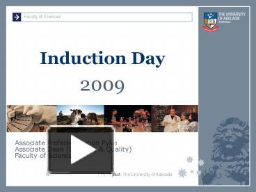 Induction Day presentation | free to view