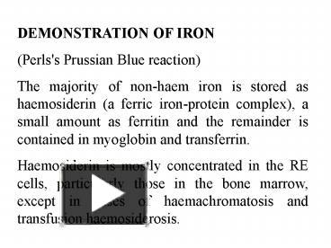 Special Stains presentation | free to view