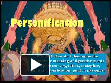 Personification presentation | free to view
