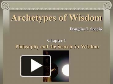Archetypes of Wisdom presentation | free to view