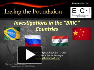 Laying the Foundation presentation | free to download