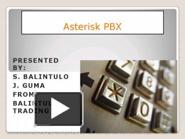 ASTERISK presentation | free to view