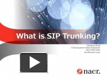 What is SIP Trunking? presentation | free to download