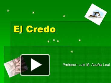 El Credo presentation | free to download