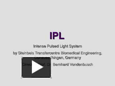 IPL presentation | free to view