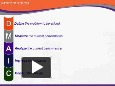 PPT – DMAIC visual PowerPoint presentation | free to download - id ...