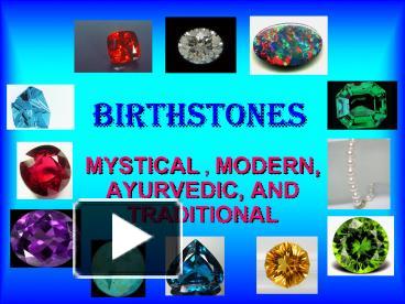 BIRTHSTONES presentation | free to view