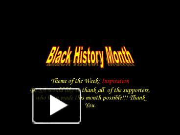 PPT – Theme of the Week: Inspiration PowerPoint presentation | free to ...