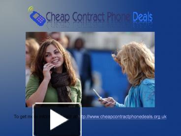 Cheap Contract Phone Deals presentation | free to download