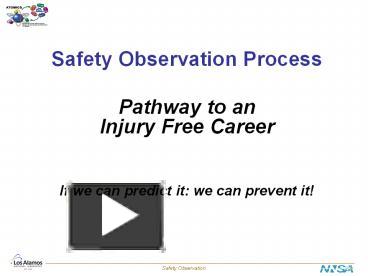 Safety Observation Process presentation | free to download
