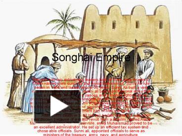 Songhai Empire presentation | free to view