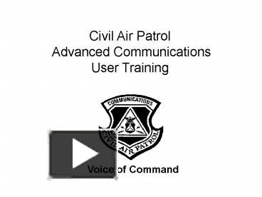 CAP Communications Manuals and Guides presentation | free to view