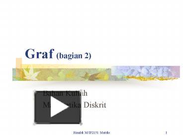 Graf (bagian 2) presentation | free to view
