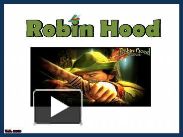 Robin Hood presentation | free to view