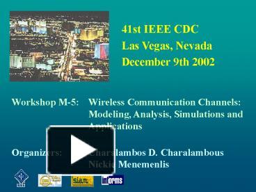 PPT – Wireless Communication Channels PowerPoint presentation | free to ...