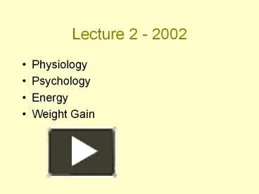 Physiology presentation | free to download
