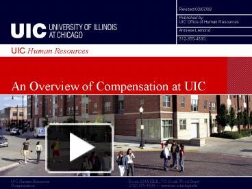 PPT – An Overview of Compensation at UIC PowerPoint presentation | free ...