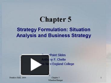 Wheelen/Hunger presentation | free to view