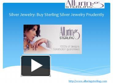 PPT – Silver jewelry: Purchase sterling silver jewelry at affordable ...