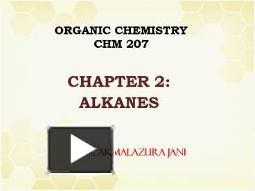 PPT – ORGANIC CHEMISTRY CHM 207 PowerPoint presentation | free to view ...
