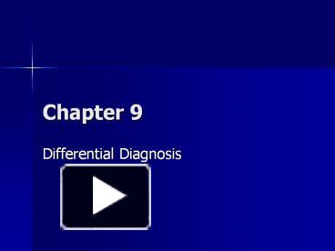 Differential Diagnosis presentation | free to download