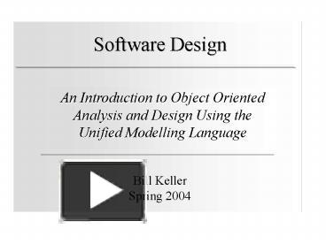 PPT – Software Design PowerPoint presentation | free to download - id ...