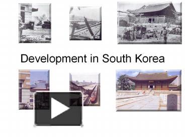 Development in South Korea presentation | free to download