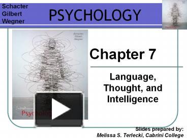 PPT – Language, Thought, and Intelligence PowerPoint presentation ...