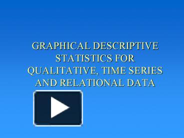 PPT – GRAPHICAL DESCRIPTIVE STATISTICS FOR QUALITATIVE, TIME SERIES AND ...