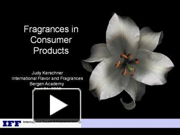 Fragrances in Consumer presentation | free to view