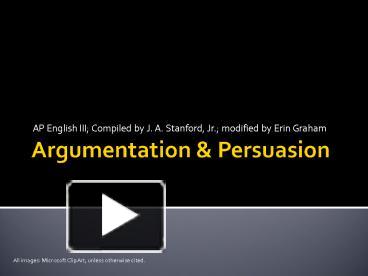 PPT – Argumentation PowerPoint presentation | free to download - id ...