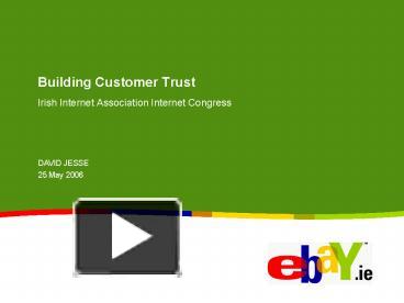 Building Customer Trust presentation | free to download