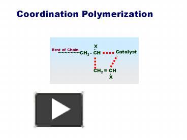 Coordination Polymerization presentation | free to download