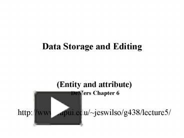 PPT – Data Storage and Editing PowerPoint presentation | free to ...