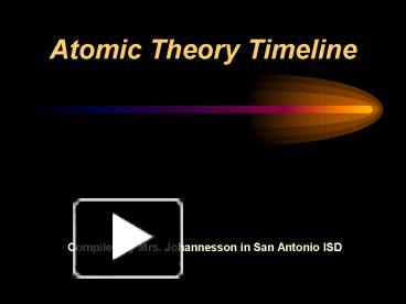 Atomic Theory Timeline presentation | free to view