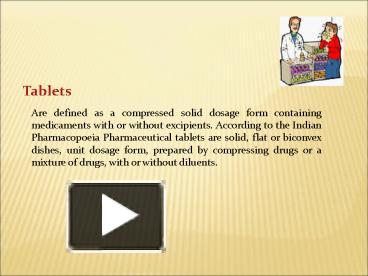 Tablets presentation | free to view