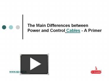 The Main Differences between Power and Control Cables - A Primer ...