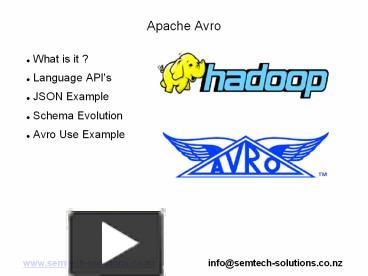 PPT – An Introduction to Apache Avro PowerPoint presentation | free to ...