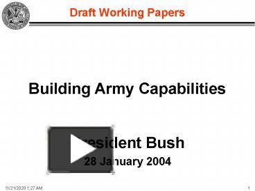 Building Army Capabilities presentation | free to download