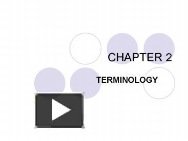 PPT – TERMINOLOGY PowerPoint presentation | free to download - id ...