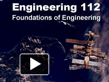 PPT – Engineering 112 PowerPoint presentation | free to view - id ...