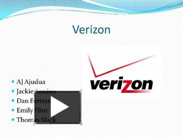 PPT – Verizon PowerPoint presentation | free to view - id: 3ffb4-ODI4Z