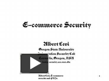Ecommerce Security presentation | free to download