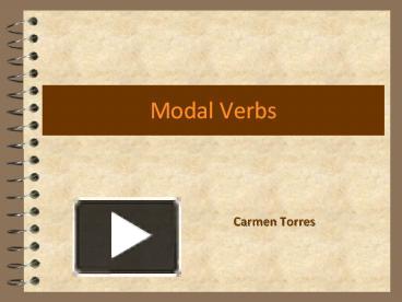 Modal Verbs presentation | free to download
