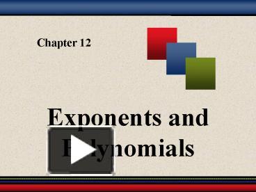 PPT – Exponents and Polynomials PowerPoint presentation | free to ...