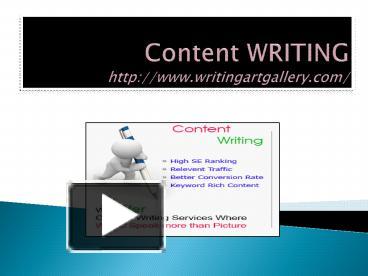 PPT – content writing PowerPoint presentation | free to download - id ...