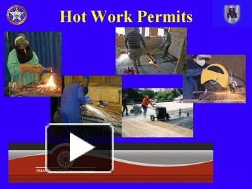 Hot Work Permits presentation | free to view