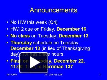 PPT – Announcements PowerPoint presentation | free to download - id ...