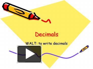 Decimals presentation | free to download